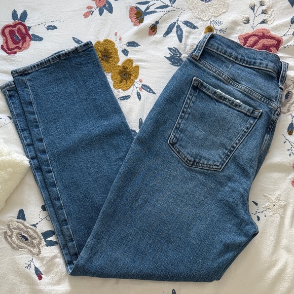 Old Navy | Jeans | Old Navy Skyhi Straight Blue Jeans | Poshmark